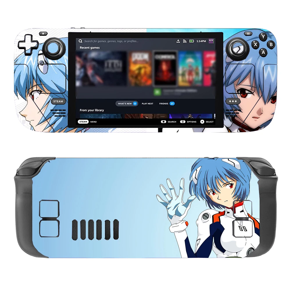 Generic Anime girl design for Steam Deck Console full Set Protective ...