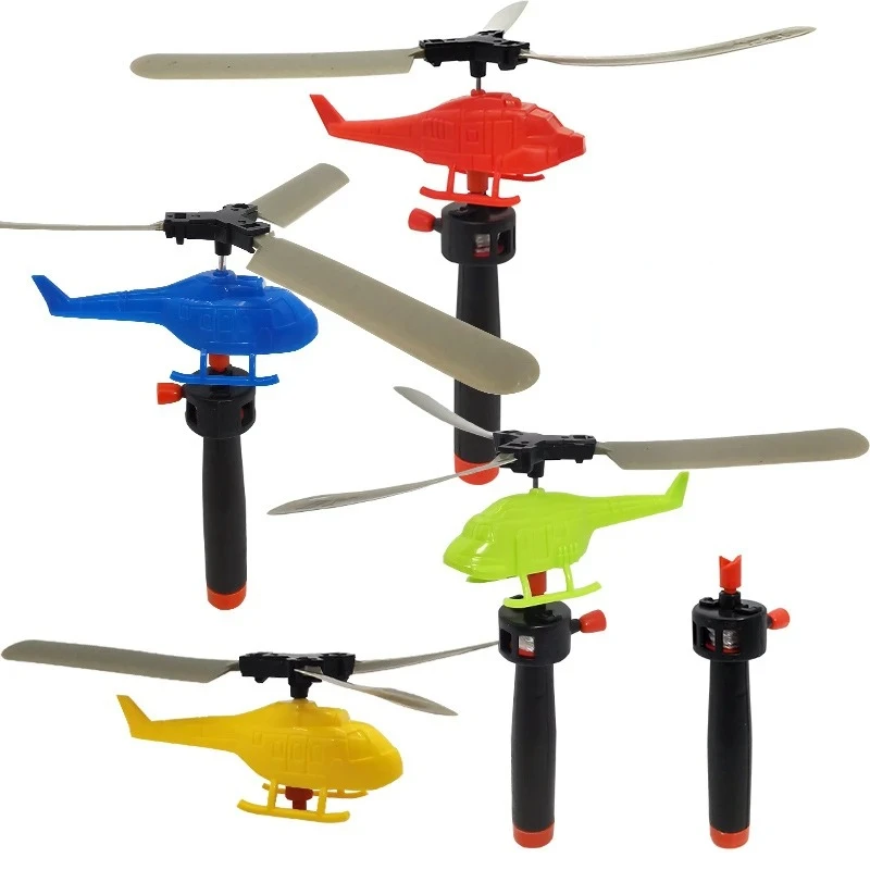 Kids-Handle-Cable-Power-Helicopter-Cable-Helicopter-Outdoor-Bamboo ...