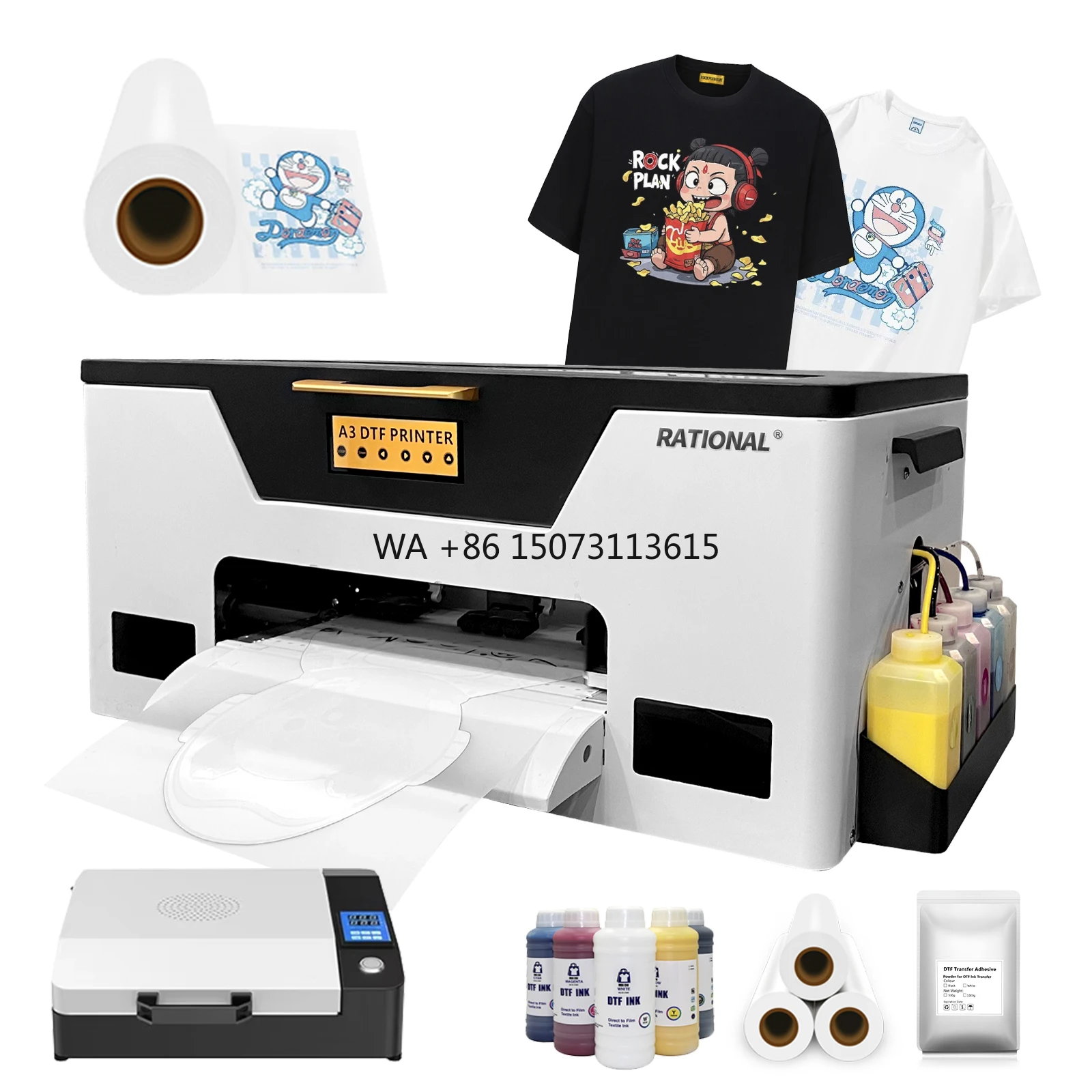 HUACAI 12 Inch A3 A3+ Brand New Model XP600 DTF Printer With Powder ...