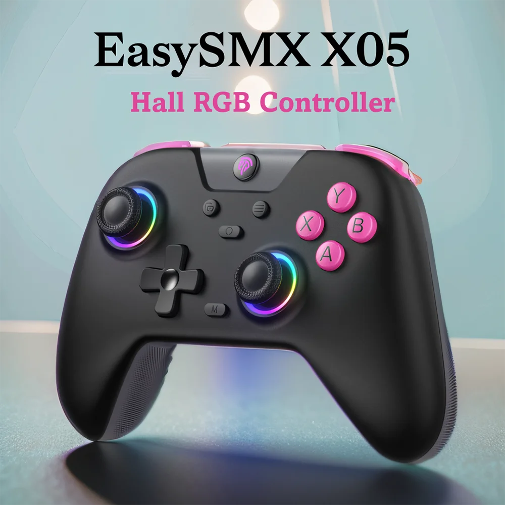 EasySMX-X05-Controle-Sem-Fio-Gamepad-Sal-o-RGB-Efeito-Controlador-de ...
