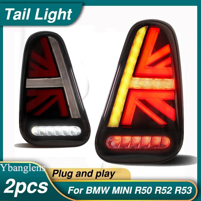 Car Taillights For BMW MINI Coopers R50 R52 R53 2001-2007 Rear LED DRL ...