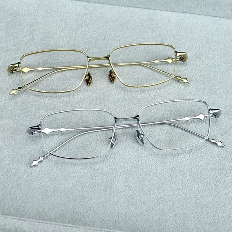 Y2K-Square-Metal-Frame-Glasses-Women-Men-Gold-Color-Retro-Reading ...
