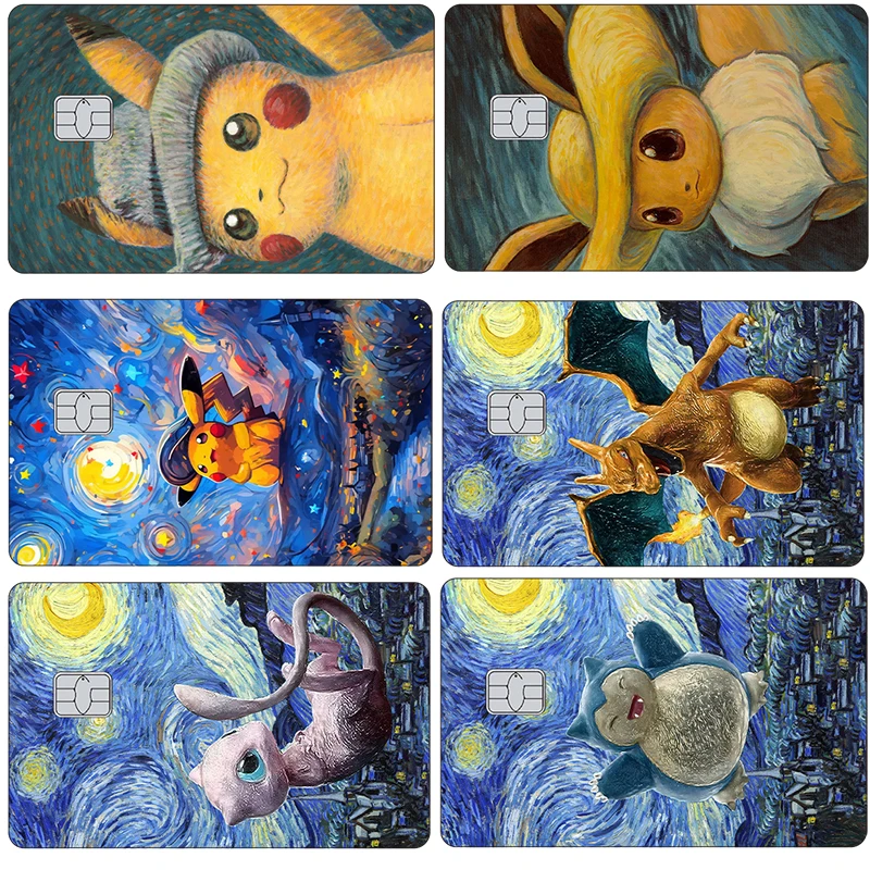 Anime-Pokemon-Bank-Credit-Cards-Stickers-for-Small-Chip-Cartoon-Pikachu ...