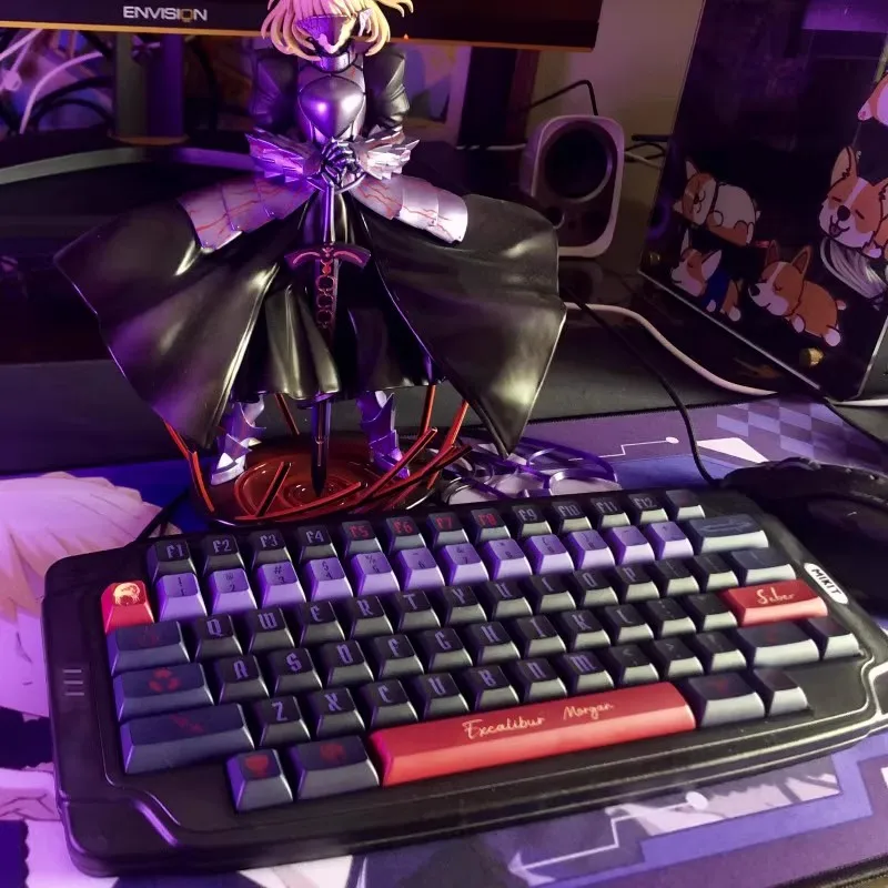 1 Set FGO Altria Pendragon Keycaps PBT Dye Subbed Key Caps Cherry/KCA ...