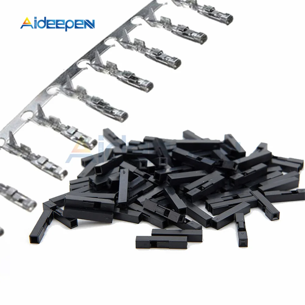 100Pcs/set 1 Pin 2 Pin 2.54mm Male/Female Dupont Jumper Wire Cable ...