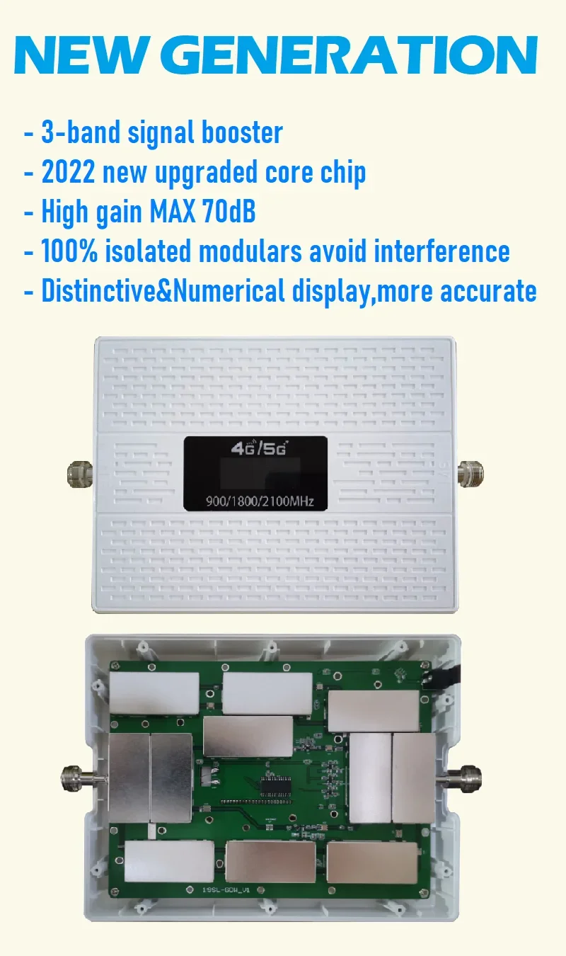 5-полосный B28 B20 B8 B7 B3 B1 HIGH Gain 5G 4G LOG LDPA Панельный повторитель для Mobily STC ...