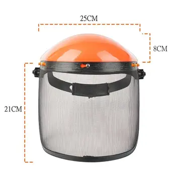 Splash Prevention Electric Cutting Gardening Protection Mesh Face ...