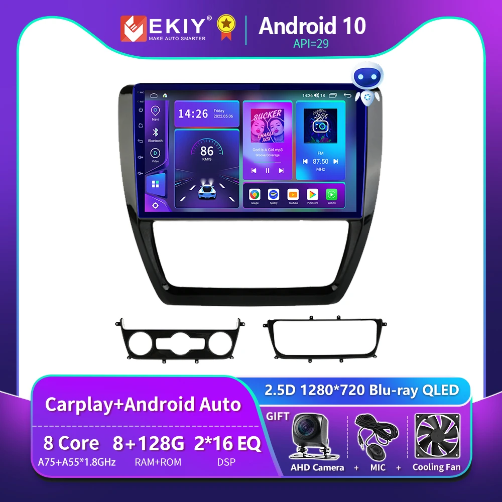 Ekiy T900 For Volkswagen Vw Sagitar Jetta 6 Bora 2011 - 2018 Car Radio ...