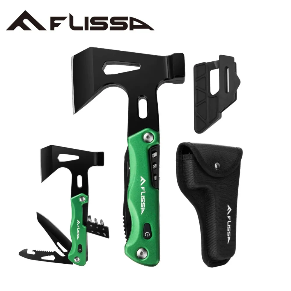 FLISSA-14-in-1-Multitool-Camping-Hatchet-with-Sheath-Multifunctional-Ax ...