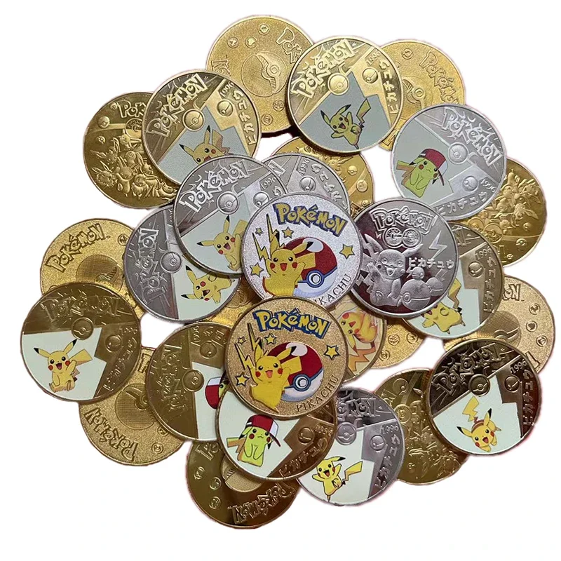 Pokemon-Anime-Gold-Plated-Gold-Coin-Game-Commemorative-Coin-Pikachu ...