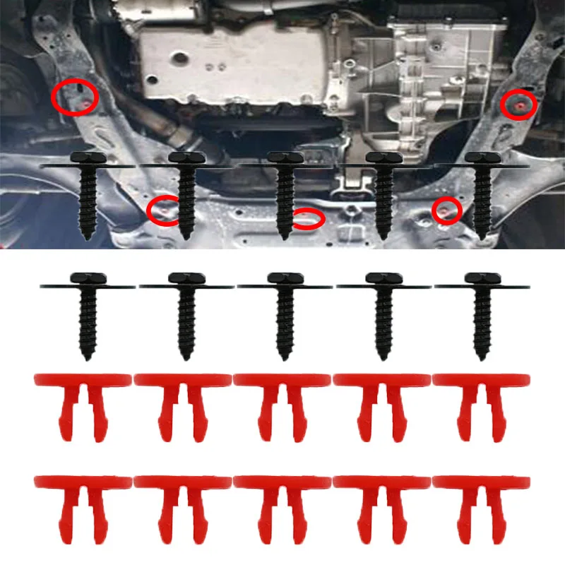 Engine-Undertray-Cover-Clips-Screws-For-Ford-Focus-II-Focus-C-Max ...
