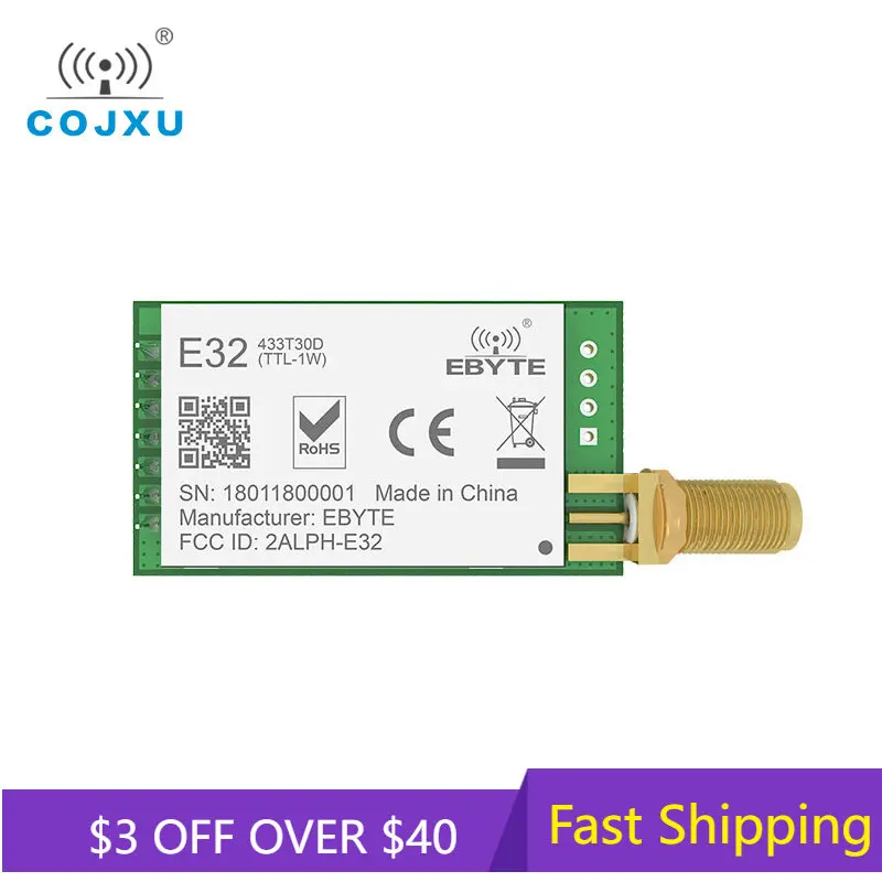 LoRa SX1278 SX1276 TXCO 433MHz 1W Module E32 433T30D V8 lora ...