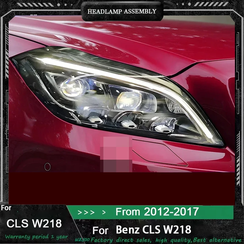 2pc Car Front Lights For Benz CLS W218 LED Headlights 2012 2013 2014 ...