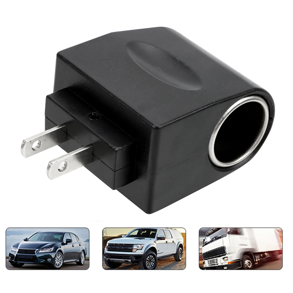 EU US Plug Auto Accessories Converter Car Cigarette Lighter Adapter ...