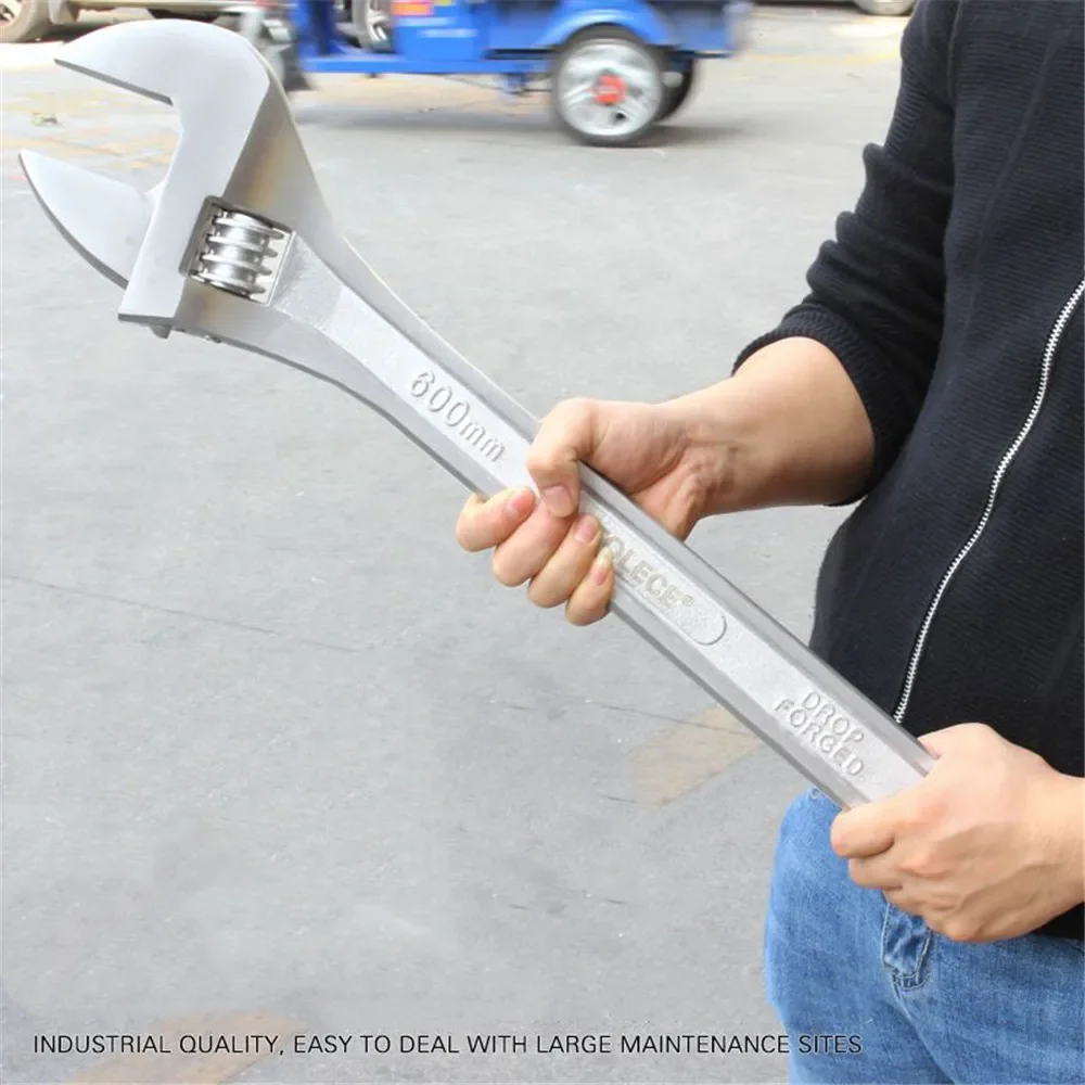 Adjustable Jumbo Wrench 18/24 Inches Drop Forged Chrome Plated for Car ...