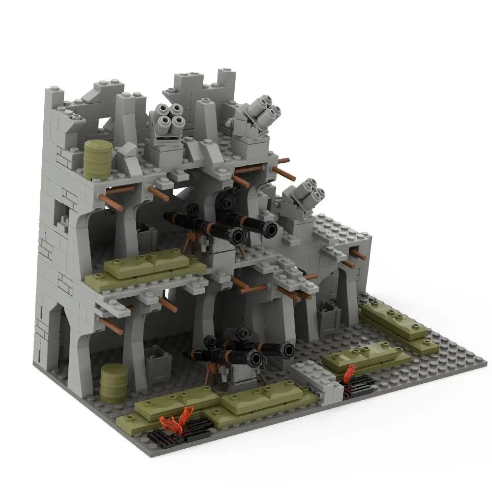 WW2-Military-Simulate-Military-Base-Mini-Artillery-Positions-DIY-Scene ...