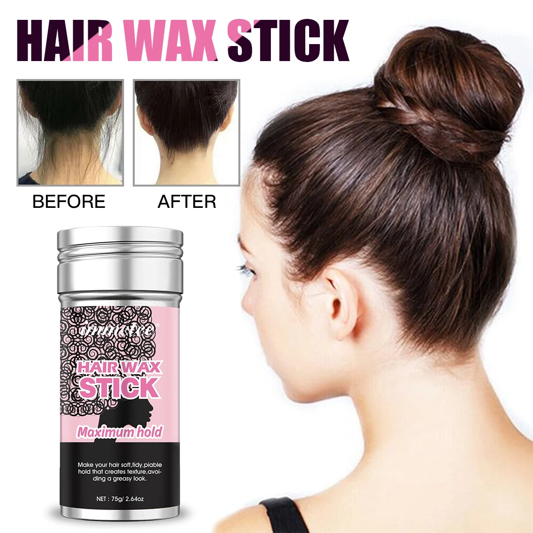 Hair Styling Stick Hair Wax Professional Broken Hair Styling Cream Not ...