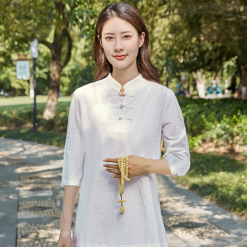 Two Piece 6XL Kungfu Martial Arts Suit Tai Chi Uniform Linen Chinese ...