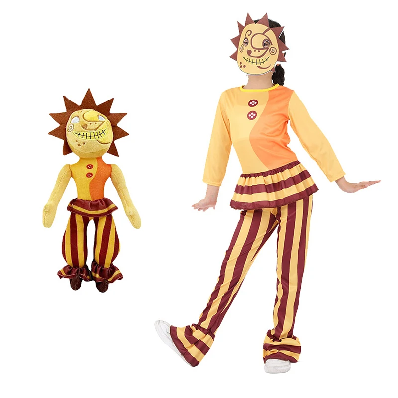 2022 Fancy Halloween Costume for Kids Sundrop FNAF Sun Clown Jumpsuit ...