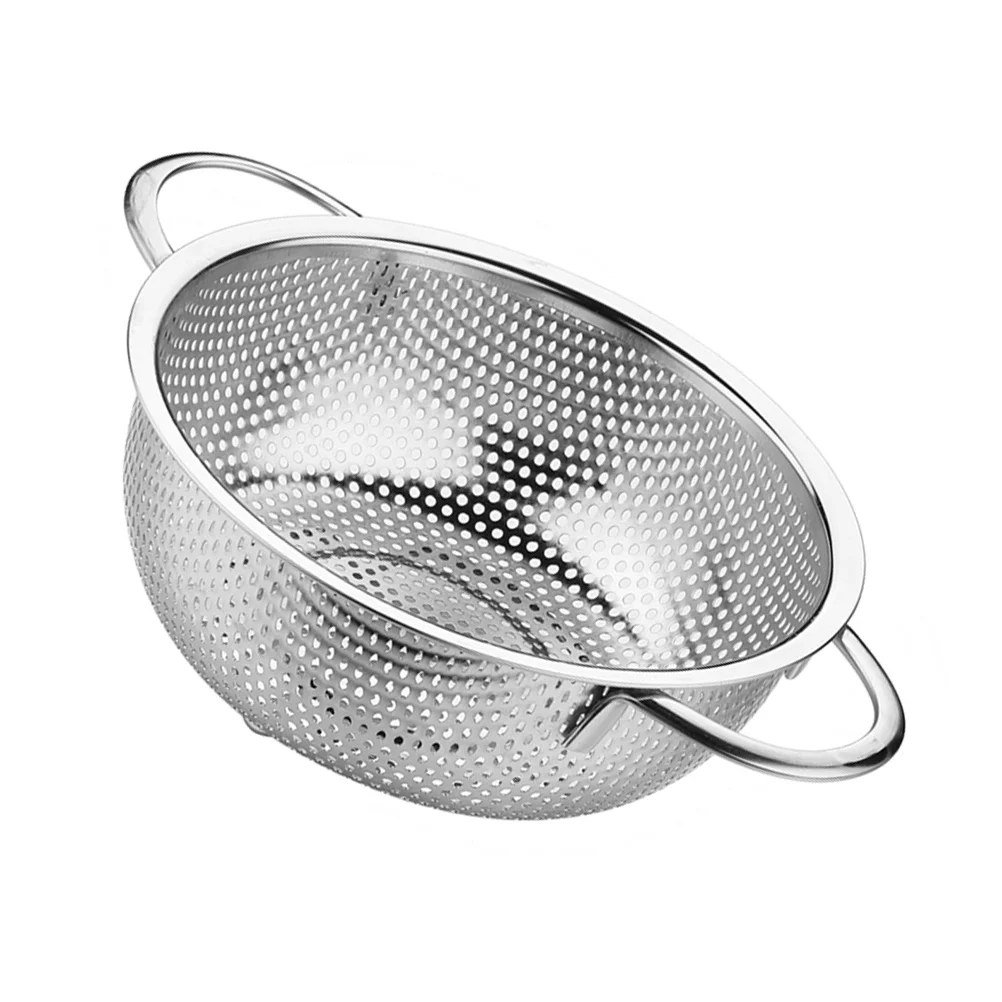 Rice-Colander-Stainless-Steel-Basket-Wash-Metal-Strainer-Fruit ...