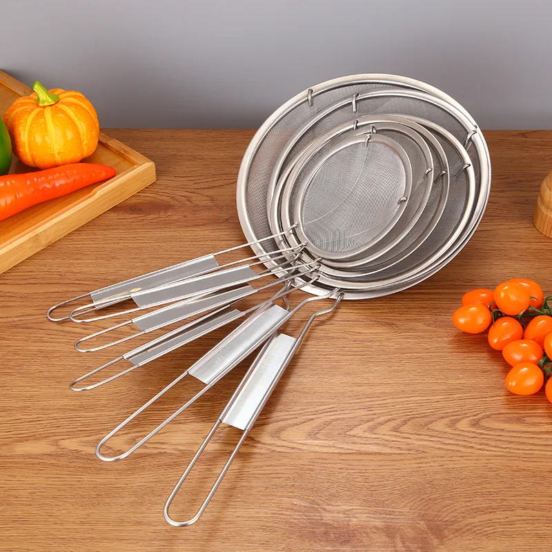 2023 New Stainless Steel Strainer Multifunction Colander Oil Filter ...