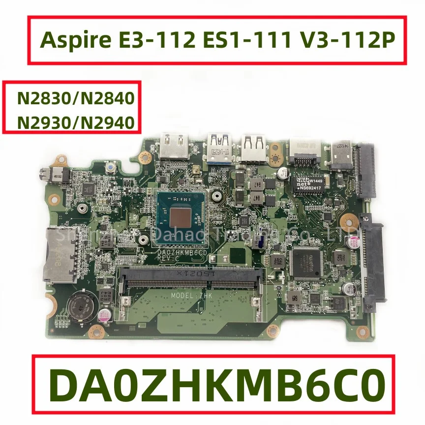DA0ZHKMB6C0-For-Acer-Aspire-E3-112-ES1-111-V3-112P-Laptop-Motherboard ...