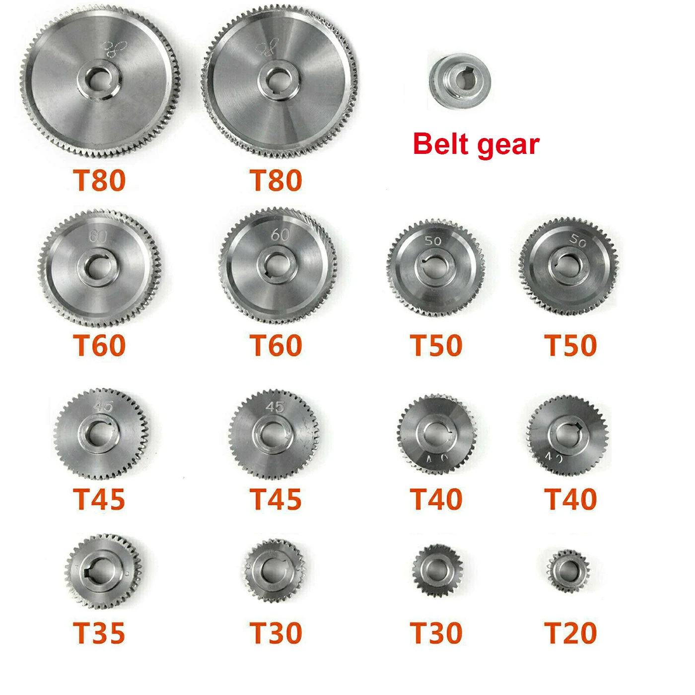 15pcs/set Metal Lathe Gear Set , Metal Cutting Machine Gears , Metal ...