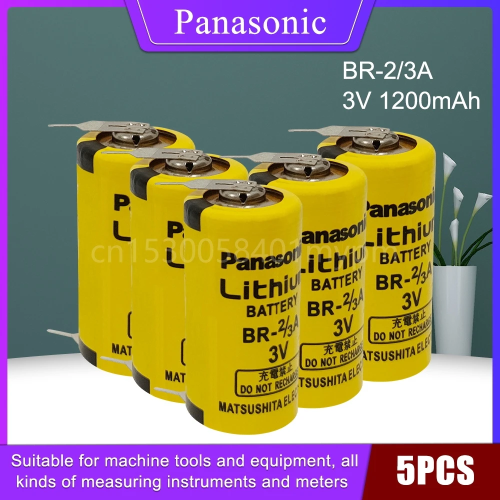 5PCS Original Panasonic BR 2/3A BR2/3A BR 2/3 17335 3V 1200mAh Lithium ...