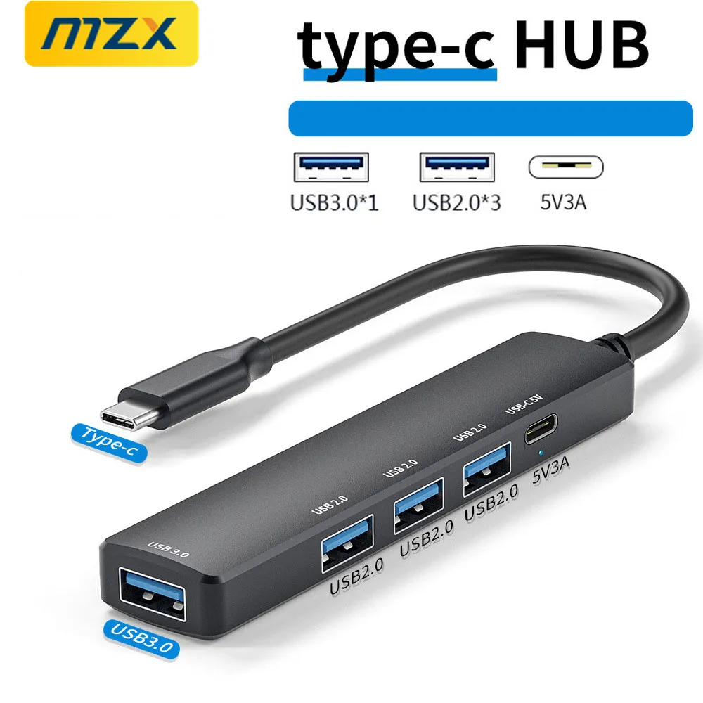 Generic 5 Ports Usb Hub A Type C Pd Concentrator 3.0 2.0 Multi Splitter ...