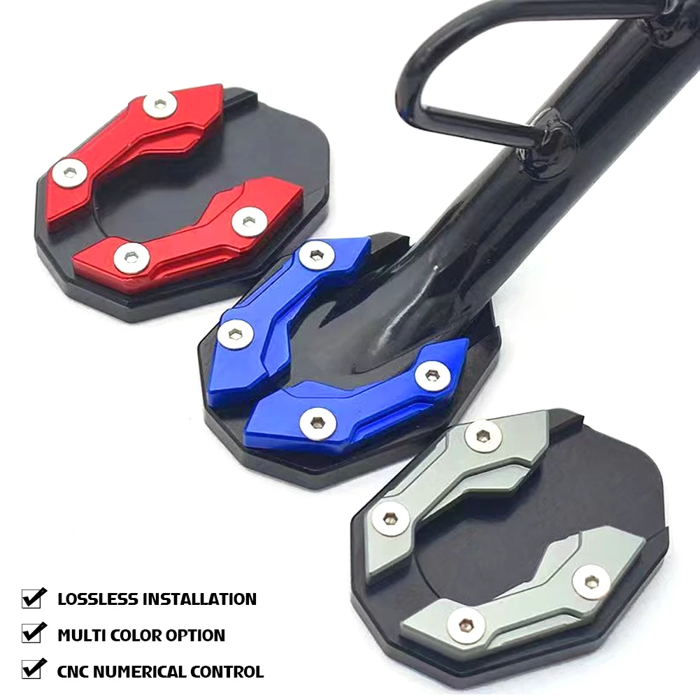 Aluminum Alloy Universal Motorcycle Bike Kickstand Extender Foot Side ...