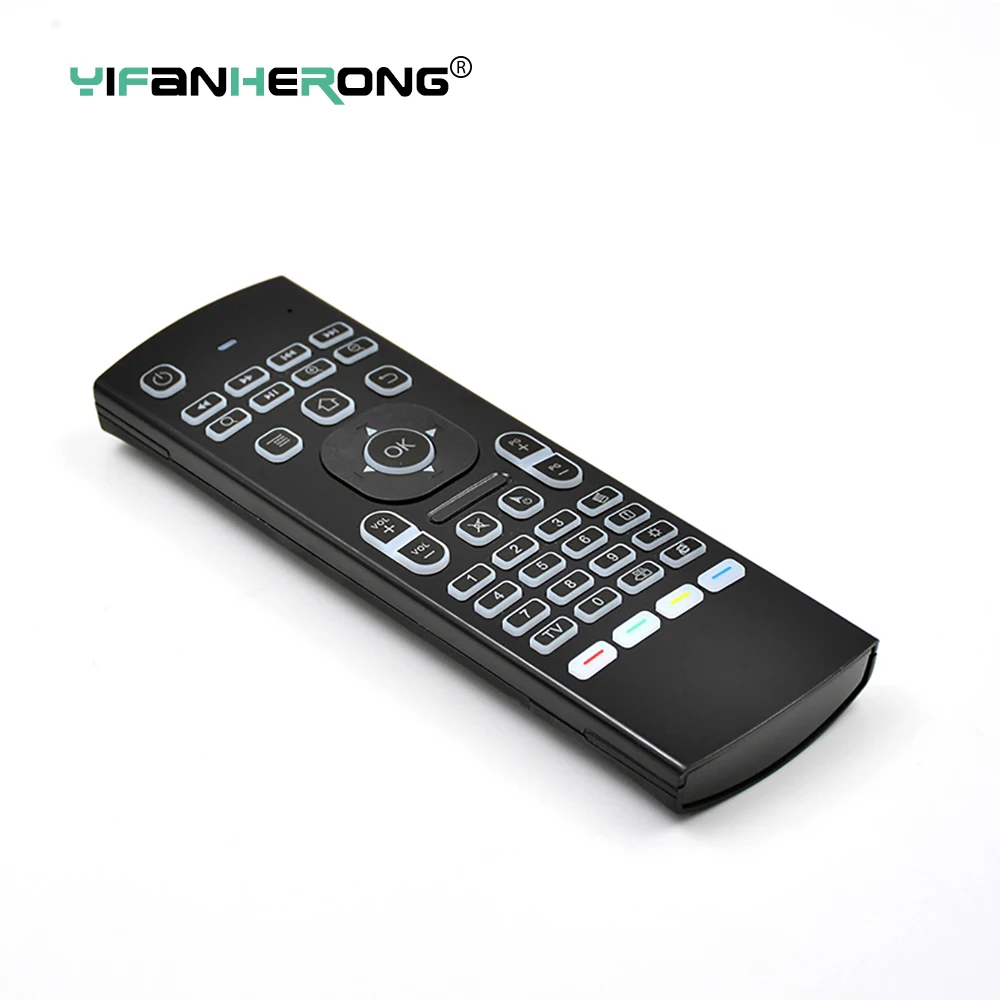 Backlight Air Mouse Remote Control MX3 Wireless Mini Keyboard 2.4Ghz ...