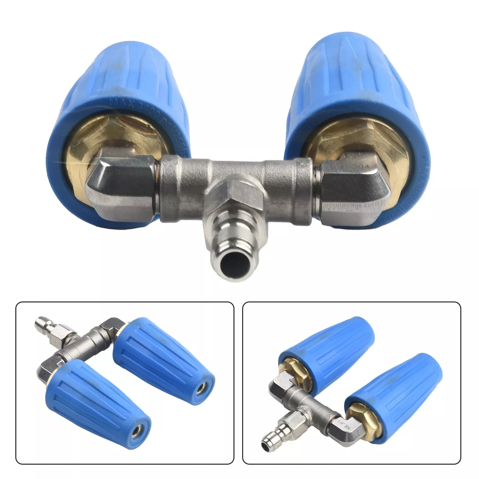 4000PSI High Pressure Washer Dual Turbo Rotating Nozzle Water Spray ...
