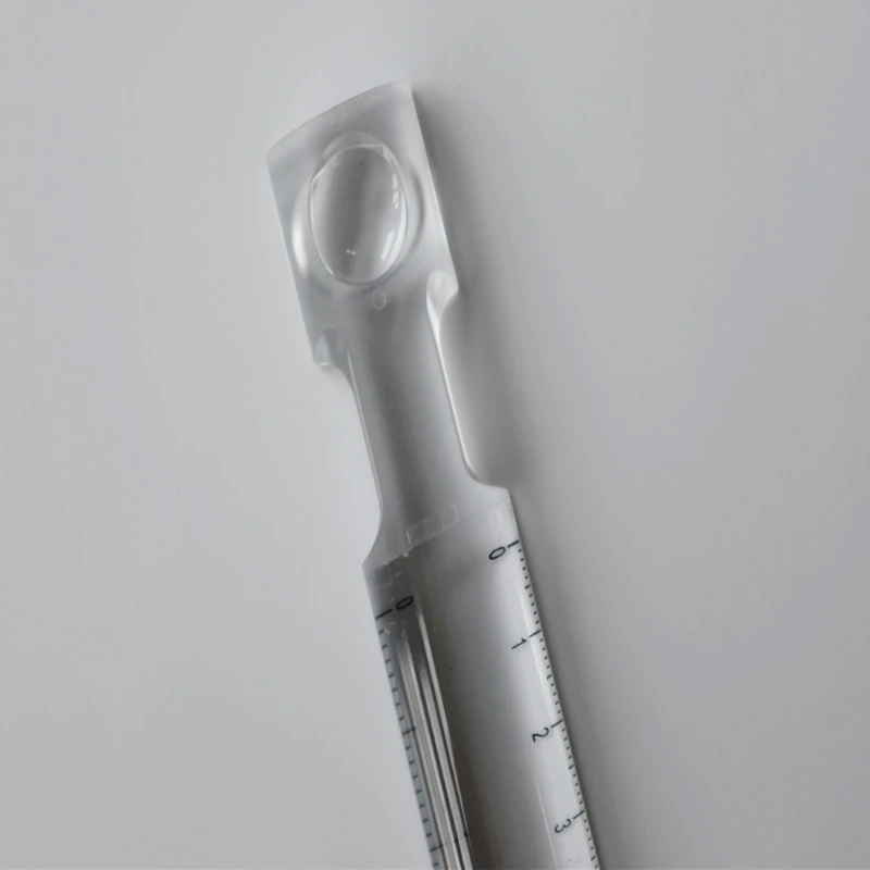 Portable Hand Held Ruler 2x Magnifier Bar 6" With 140 Mm Measuring ...