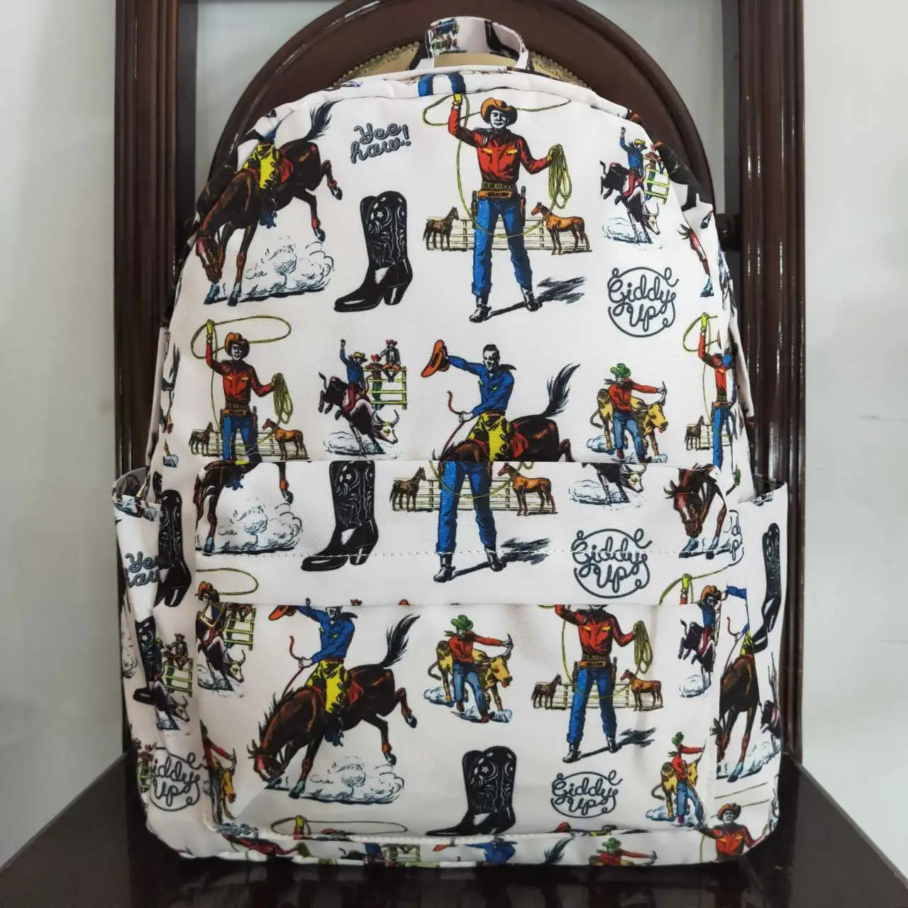 Wholesale-Children-Baby-Boy-Western-Backpack-Rodeo-Horse-Boots-Daypack ...