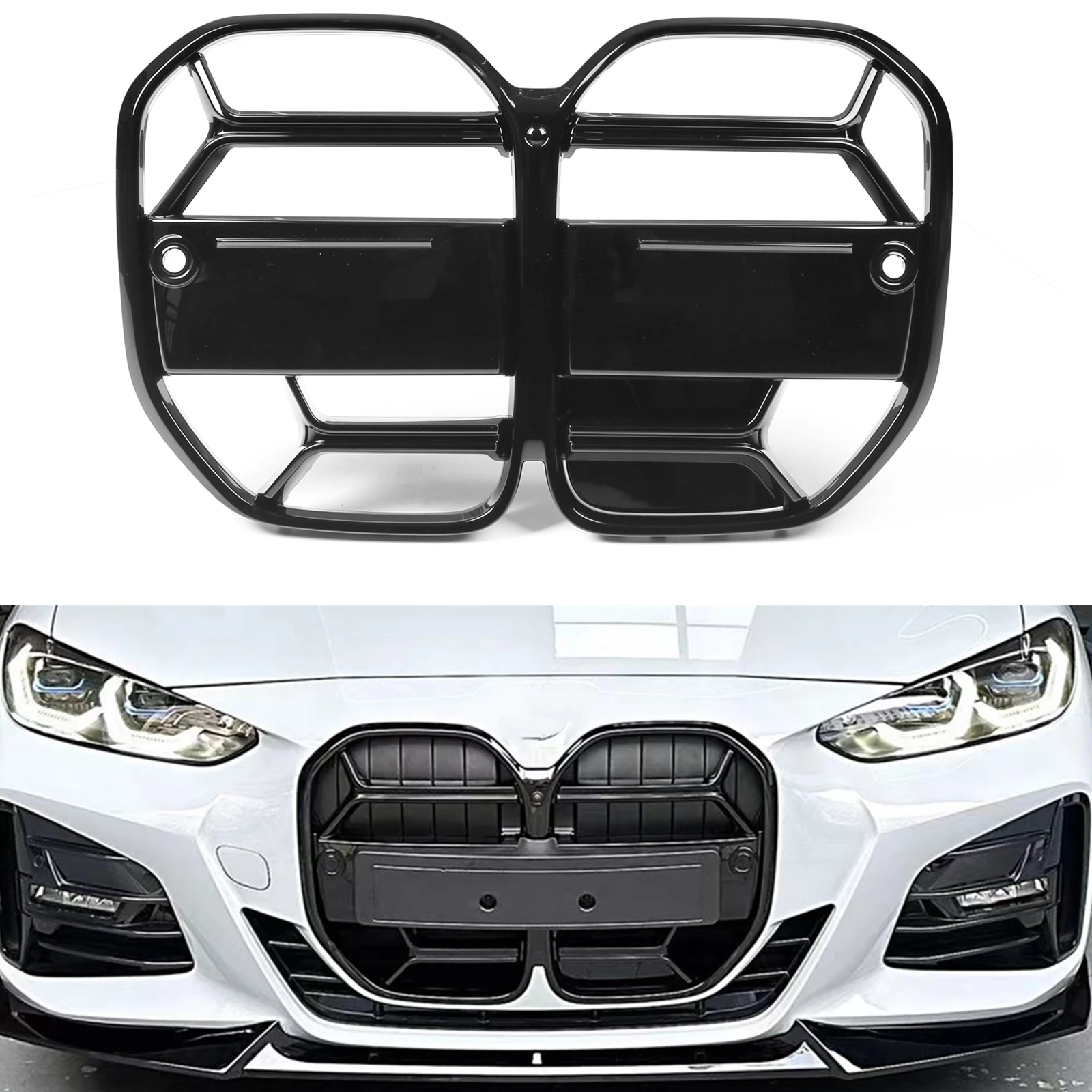 Car-Front-Grill-Upper-Racing-Grille-Hood-Center-Grid-For-BMW-G22-G23-4 ...