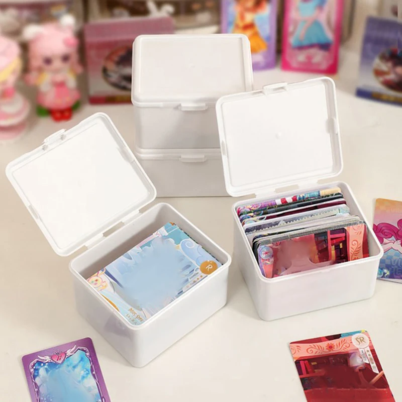 White-Storage-Box-Stackable-Sundries-Storage-Organizer-With-Cover ...