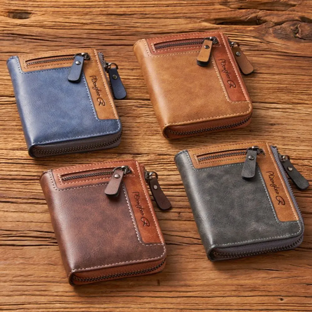 Classic-Style-Wallet-PU-Leather-Men-Wallets-Short-Male-Purse-Card ...
