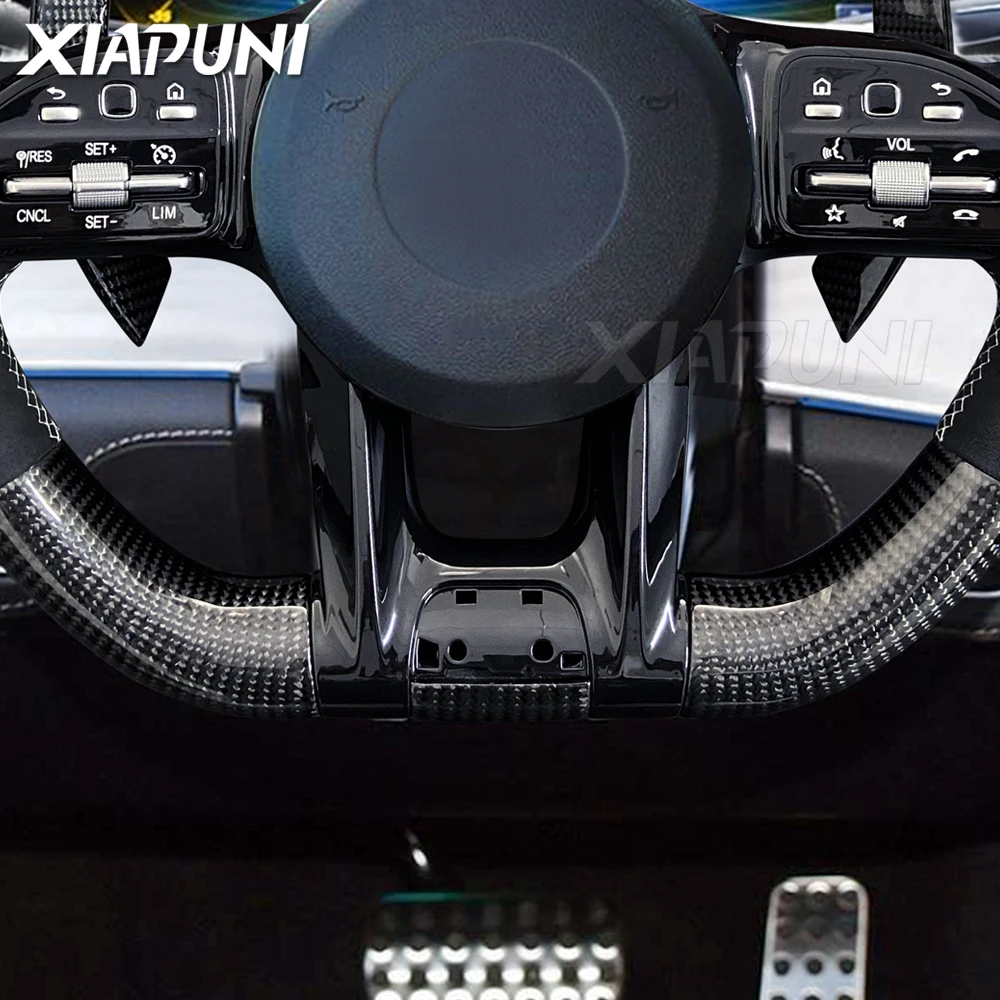 Volant LED en fibre de carbone pour Benz Mercedes AMG ABCE GLS GLA S ...