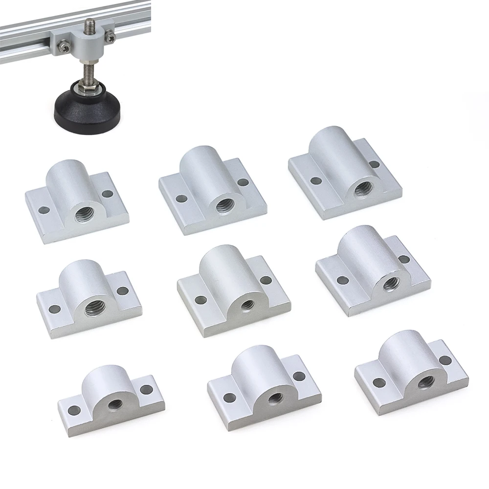 4Pcs-Aluminum-Profile-Plate-Holder-Foot-Pad-Caster-Wheel-Connector ...