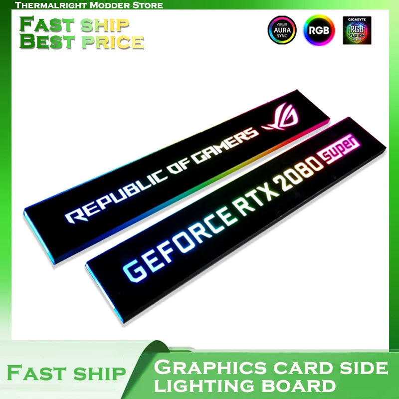 RGB-GPU-Side-Panel-Customizable-VGA-Decoration-Graphics-Video-Card ...