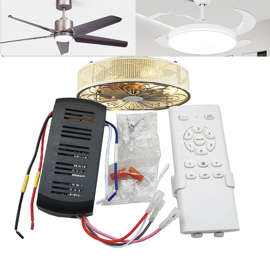 frequency conversion Ceiling Fan Remote Control Kit Light High Voltage ...