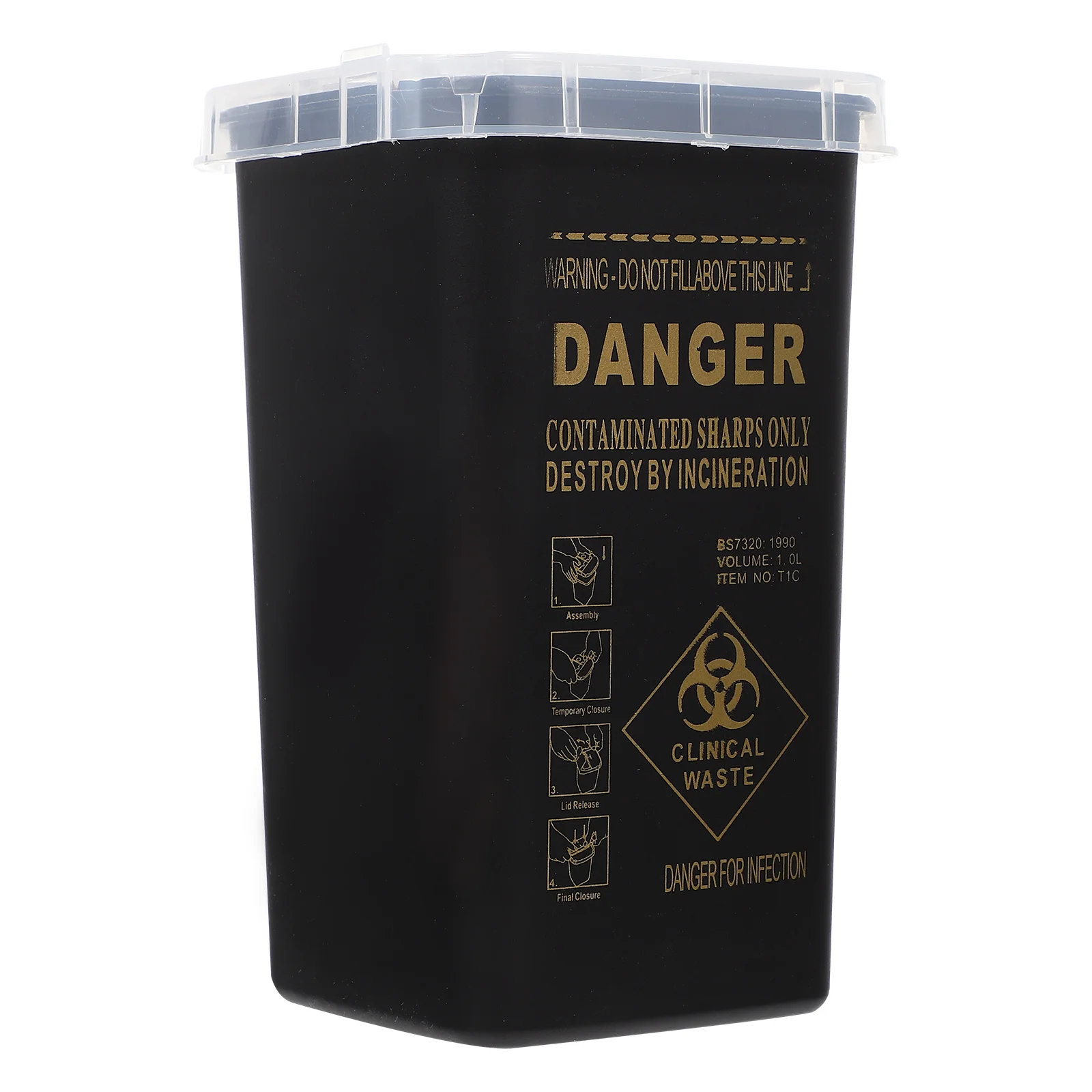 Plastic Small Sharps Container Practical Mini Sharps Container for ...