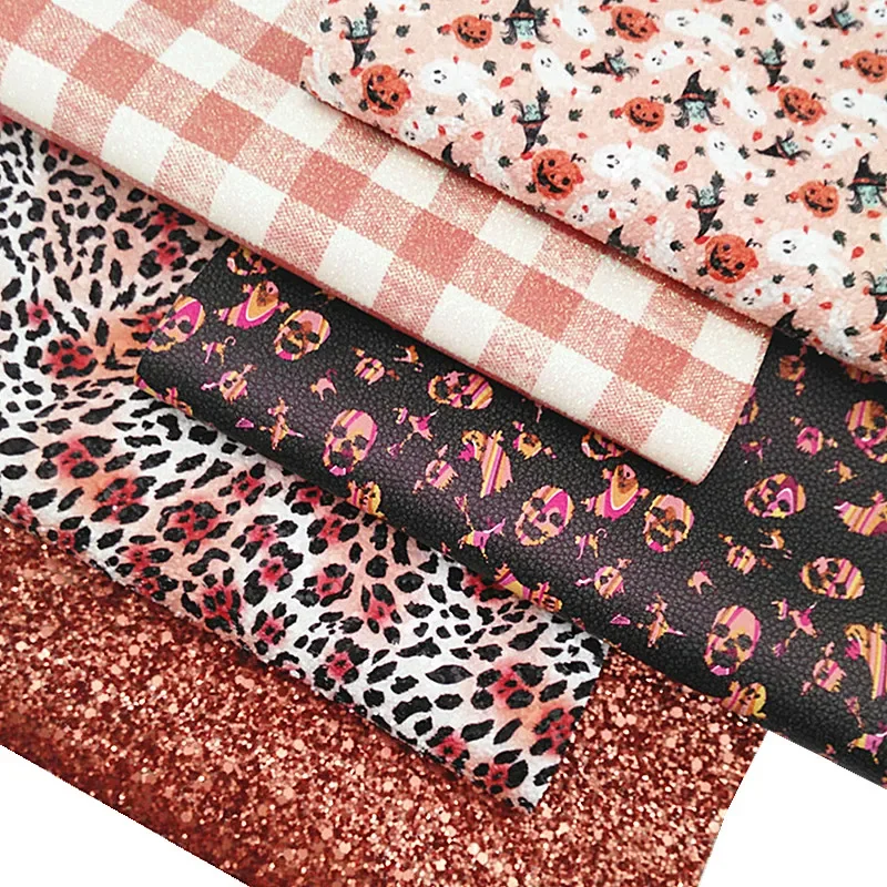 Brown-Chunky-Glitter-Leather-Sheets-Pumpkins-Leopard-Plaids-Custom-Faux ...