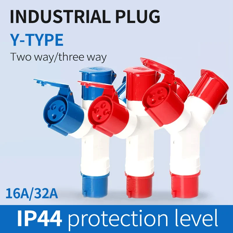 Industrial plug Y-type multi-function three-way branch socket 1013 ...