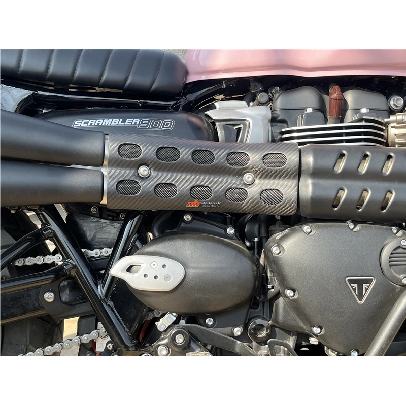 Exhaust Heatshield Cover Cowling Fairing For Triumph Street Scrambler ...