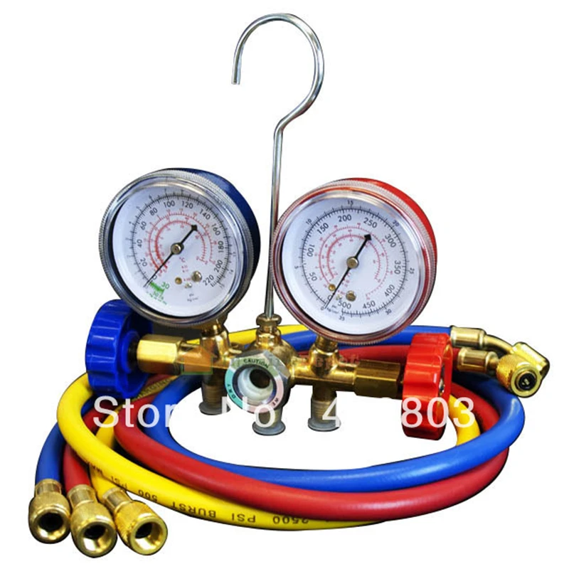 Freon Adding Gauge For Auto Air Conditiong Syetem&r12 R22 R502 Manifld Gauge - Instrument Tool ...