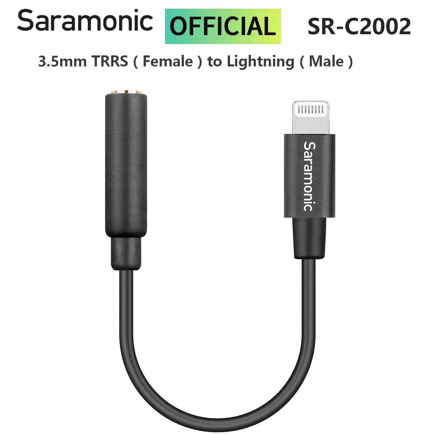Saramonic SR C2002 3.5mm TRRS Female to Apple MFi Certified Lightning Microphone Adapter Cable for iPhone iPad iOS Device 6cm AliExpress 44
