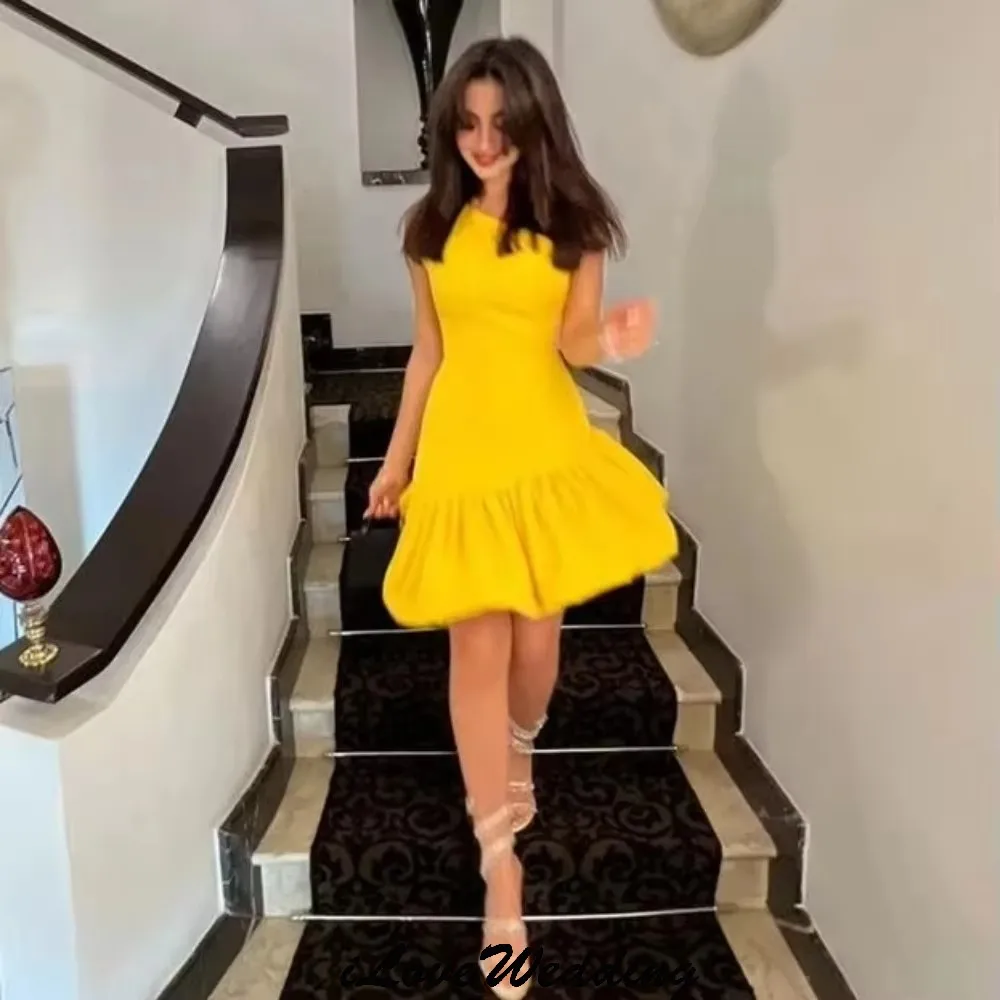 Naples Yellow Prom Dresses Wedding Party Dress For Woman A-Line Mermaid ...