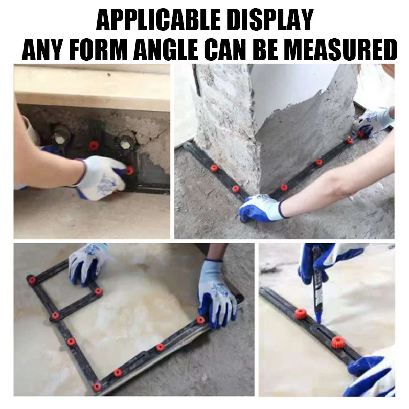 12/9/6 Aluminium Alloy Multi Angle Ruler Finder Measuring Ruler ...