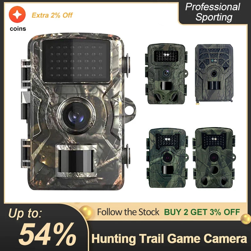 128gb Hunting Trail Camera Wildlife Camera With Night Vision Motion ...